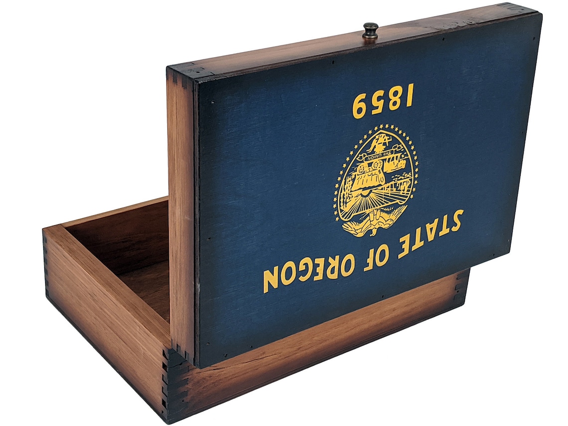 Oregon State Flag Memory Box - Etsy