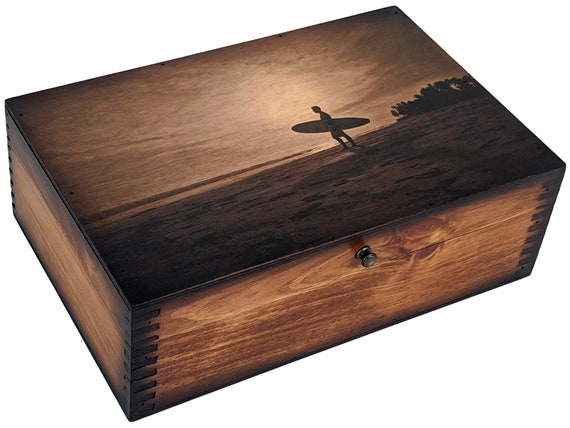 Surfer Shadow Memory Box - Etsy