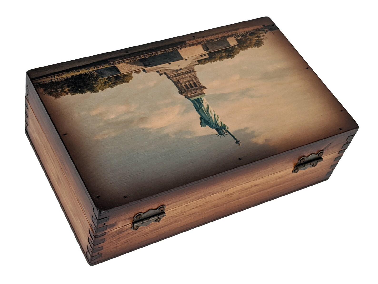 Statue of Liberty Medium Wood Box - Etsy