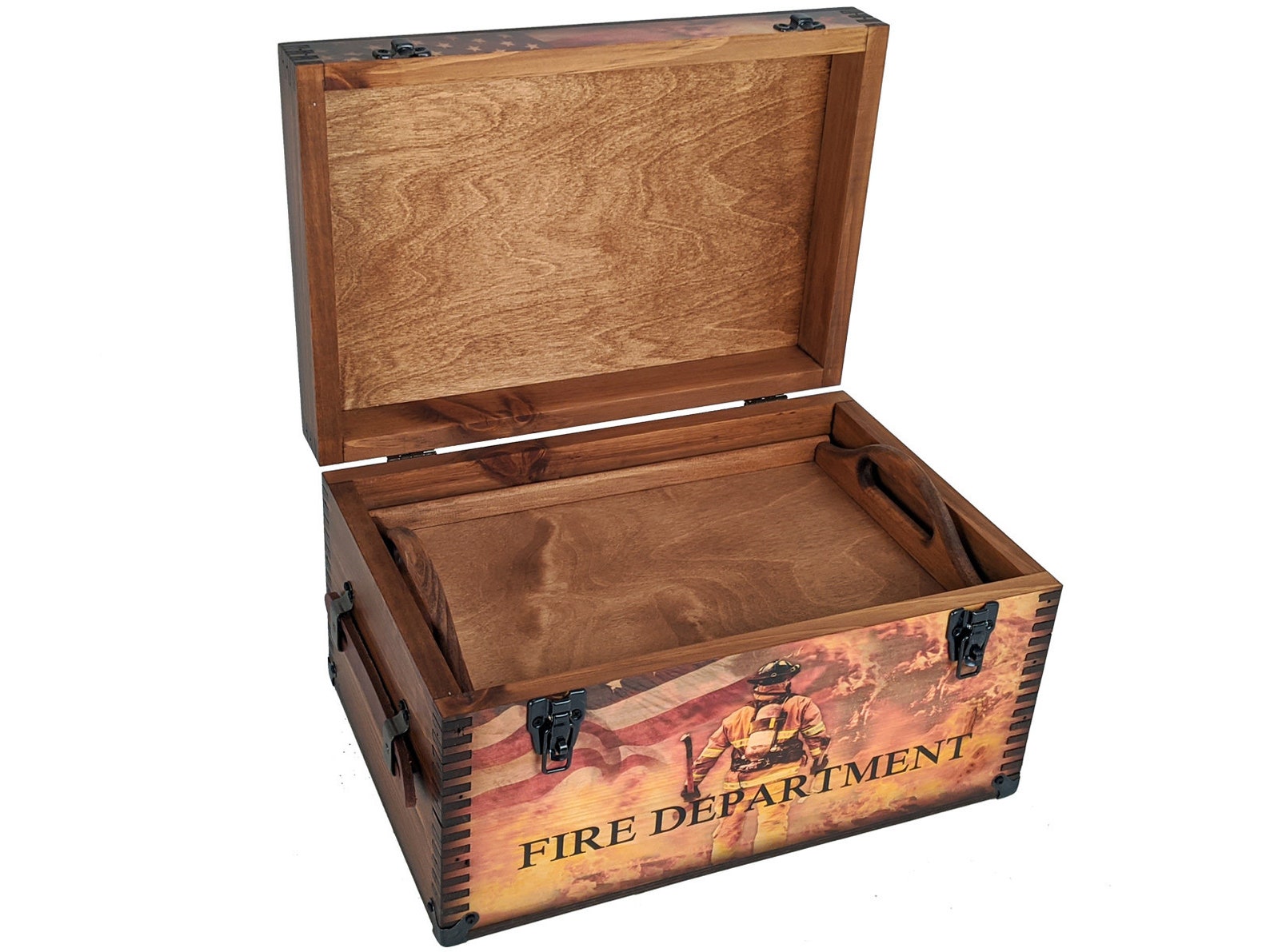 Firefighter Thin Red Line Keepsake Box - Etsy