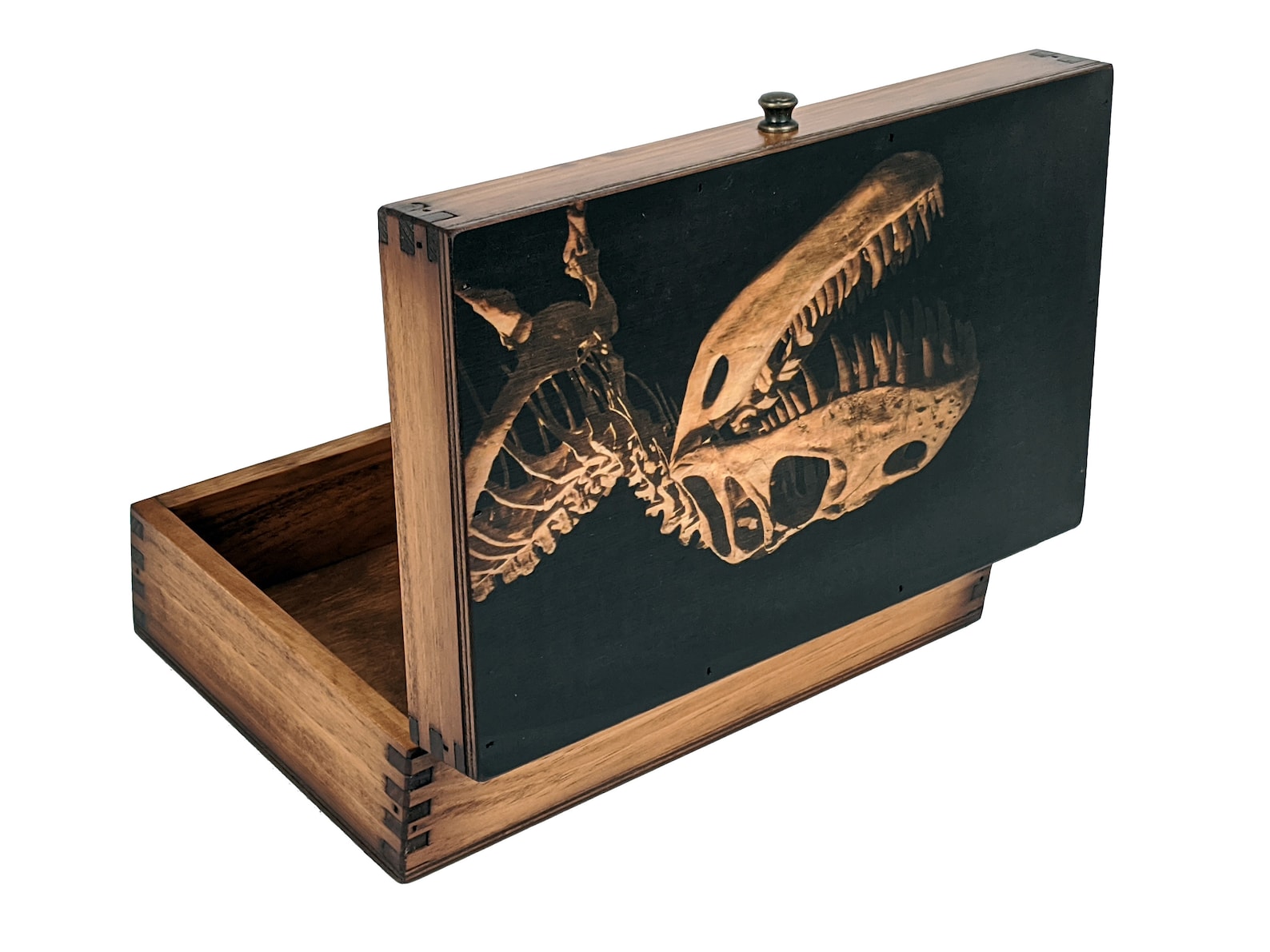 Tyrannosaurus Rex Skeleton Medium Wood Box | Etsy