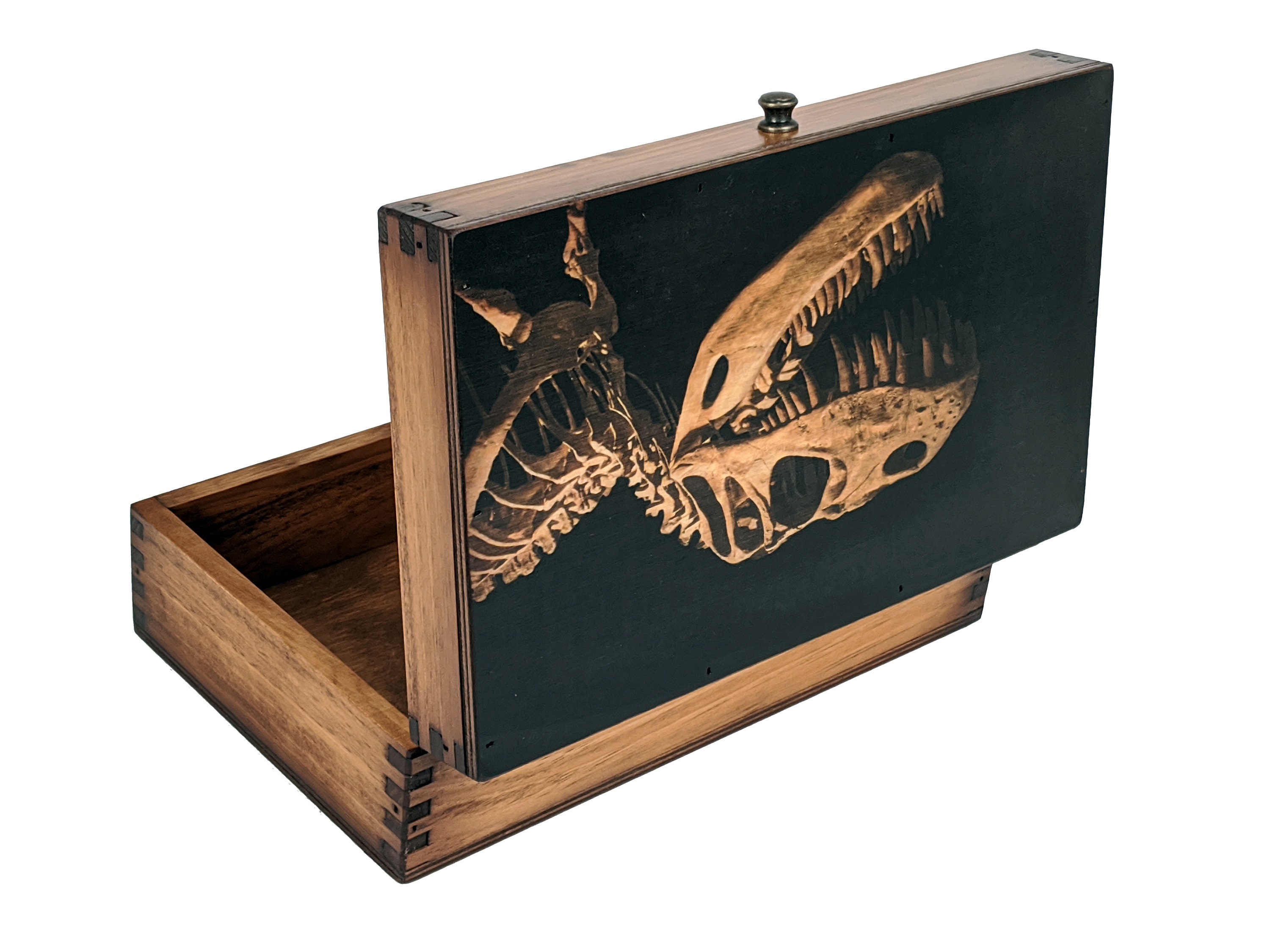 Tyrannosaurus Rex Skeleton Medium Wood Box | Etsy