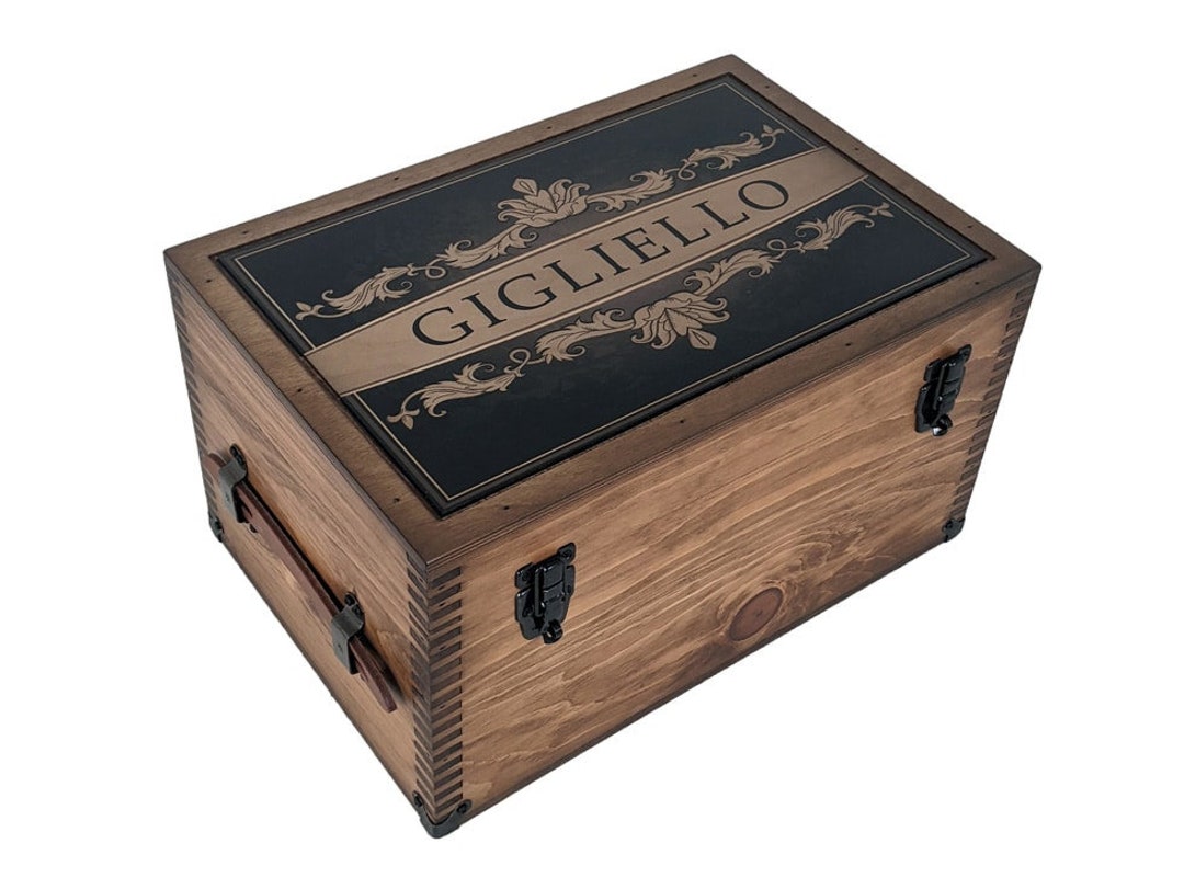 Vintage Monogram Keepsake Box - Etsy