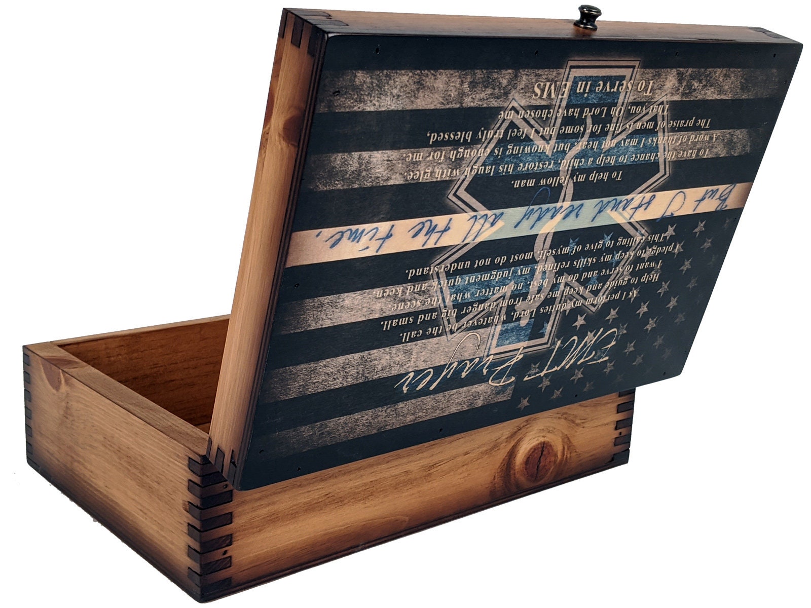 EMT Prayer Memory Box | Etsy