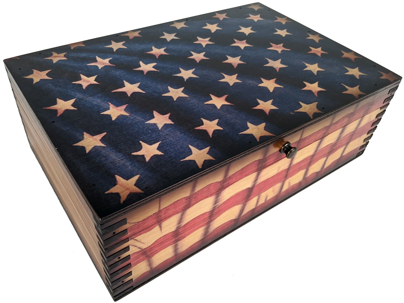US Flag Memory Box - Etsy