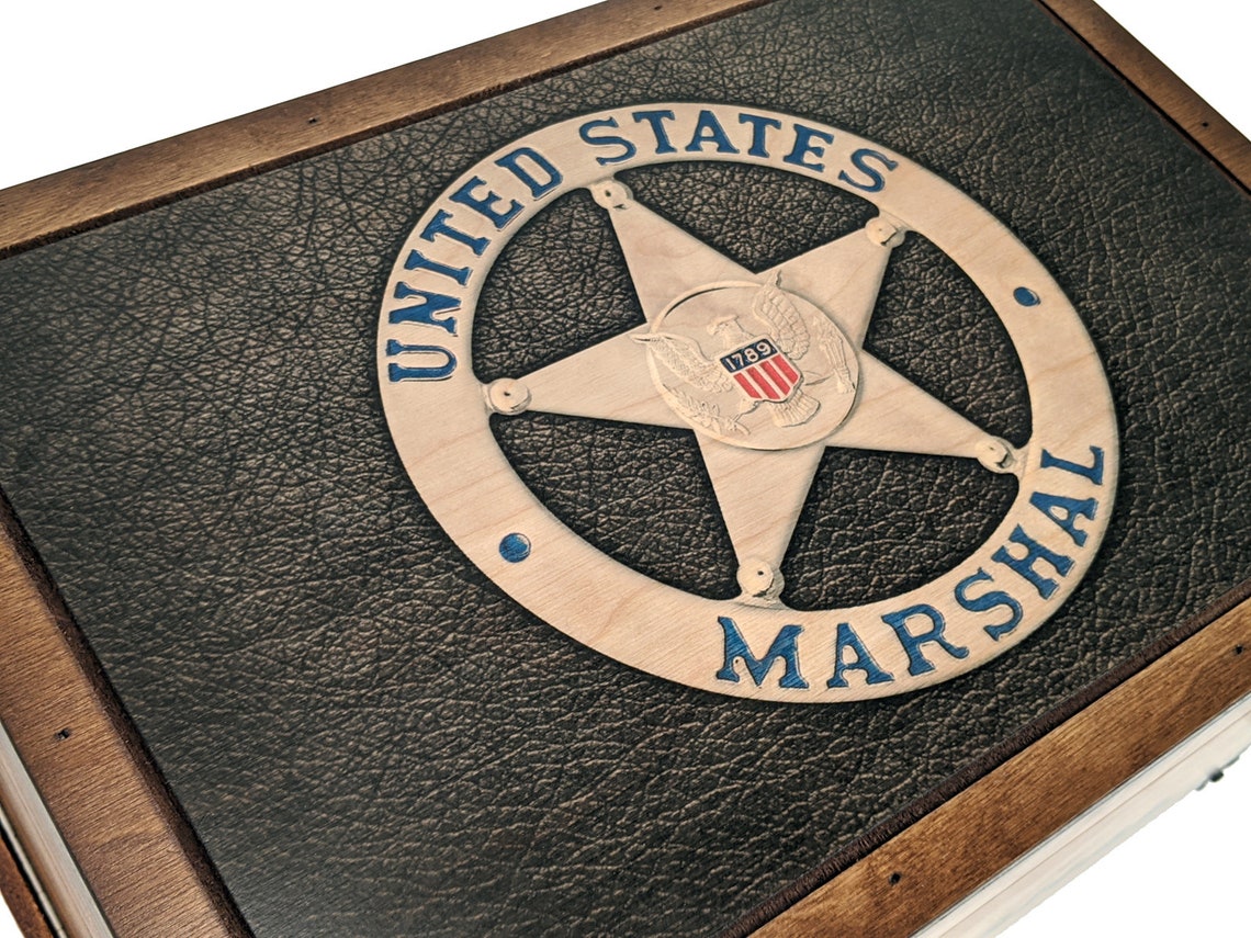 US Marshal Badge Keepsake Box - Etsy