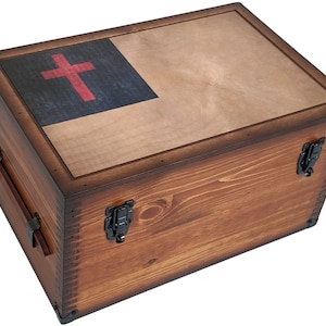 Christian Flag Keepsake Box - Etsy