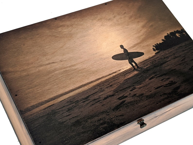 Surfer Shadow Memory Box - Etsy