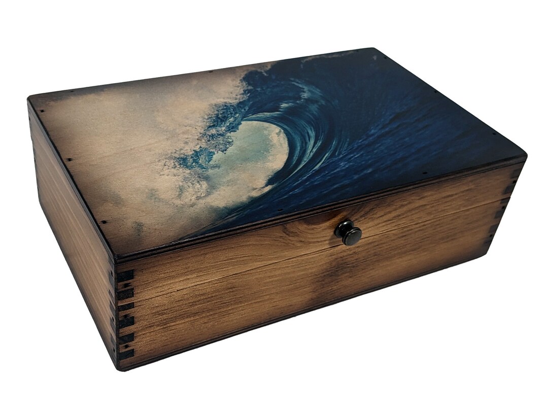 Blue Ocean Wave Medium Box - Etsy