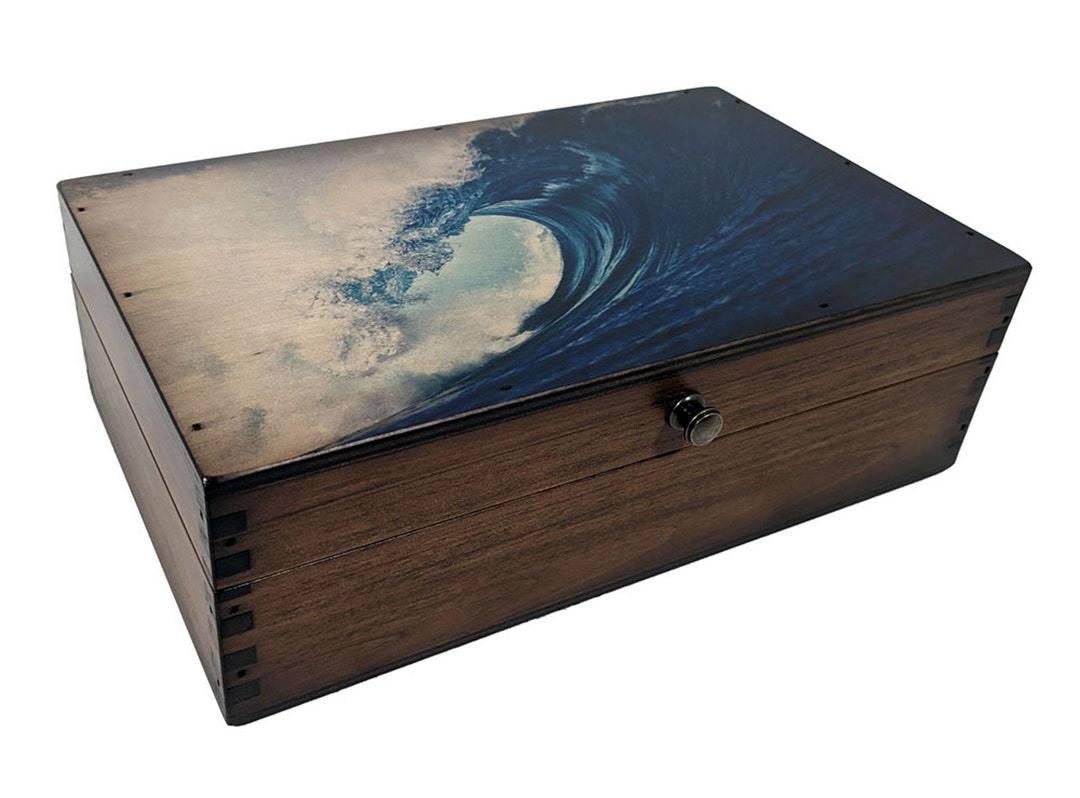 Blue Ocean Wave Medium Box - Etsy