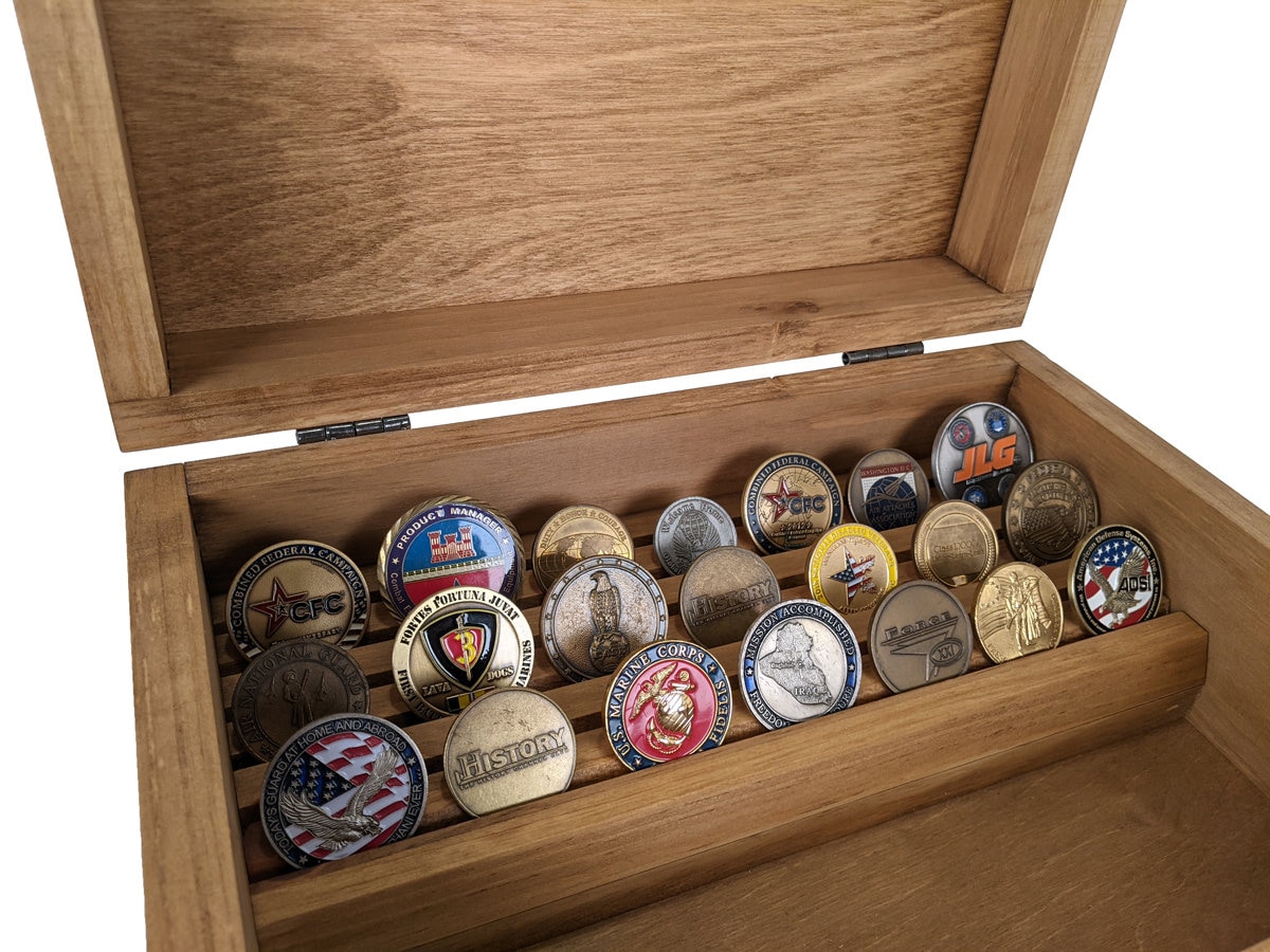 Plain Military Challenge Coin Display Case - Etsy
