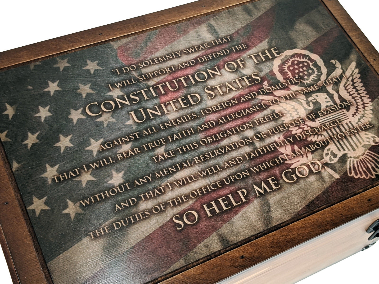 Military Oath of Office Keepsake Box - Etsy