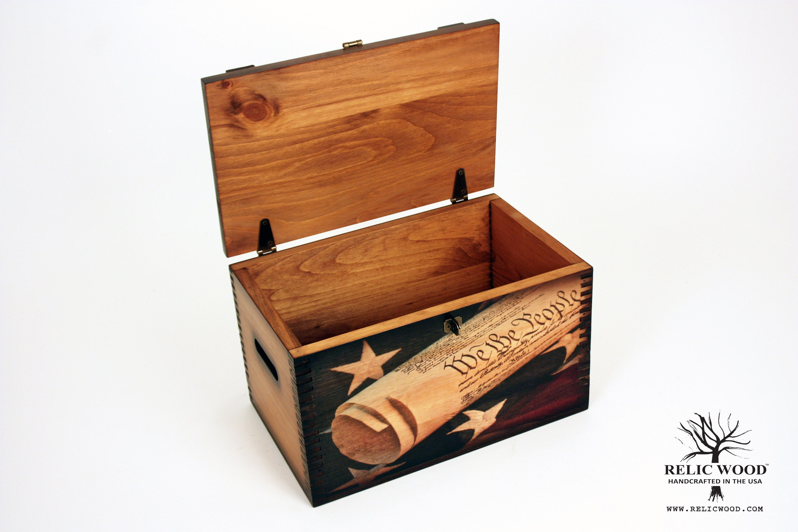 US Constitution & 18th Century Flintlock Pistol Ammo Box - Etsy
