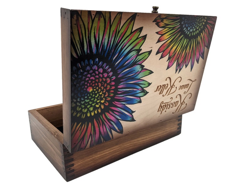 Custom Colorful Sunflower Memory Box - Etsy