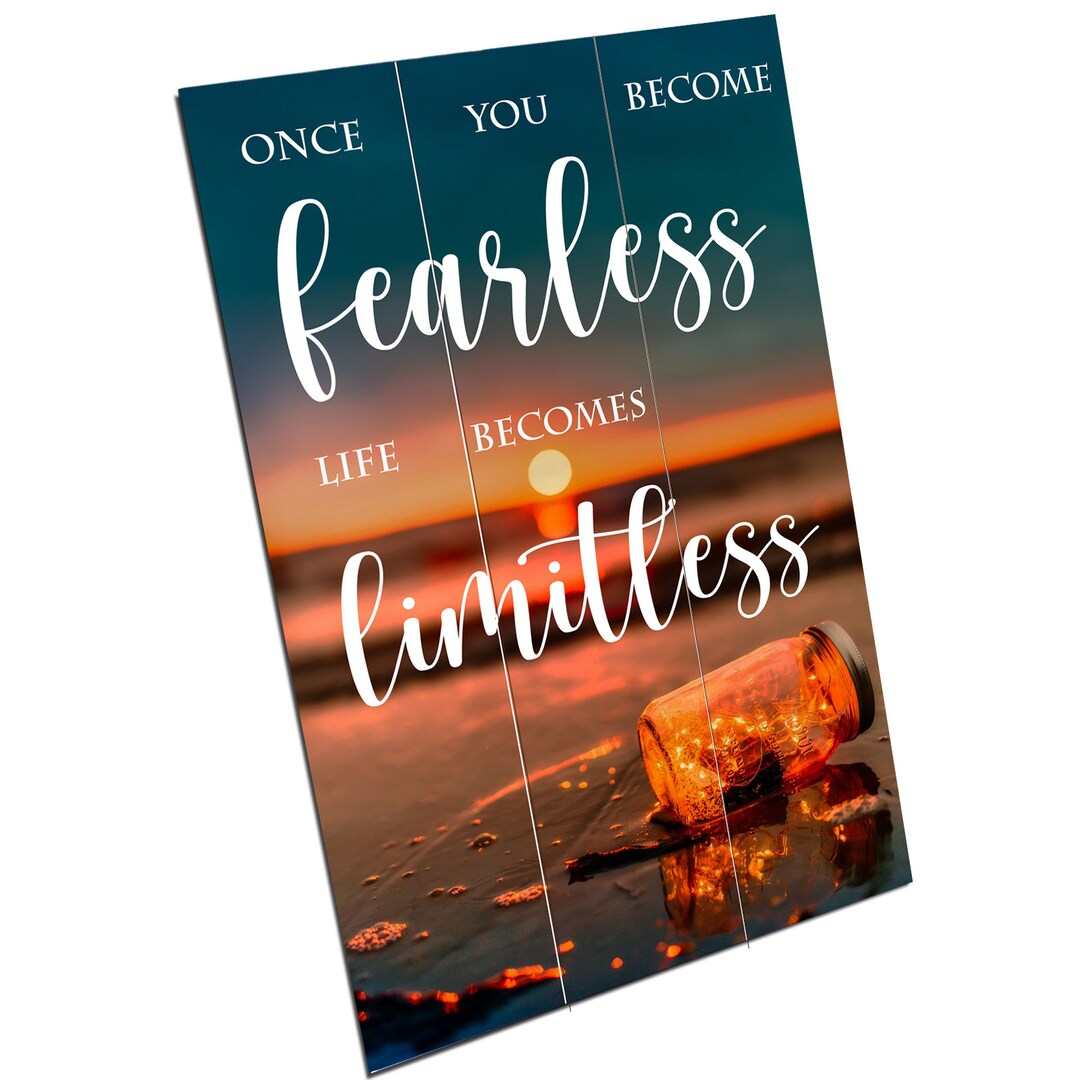 Fearless 3 Panel Pallet Sign - Etsy