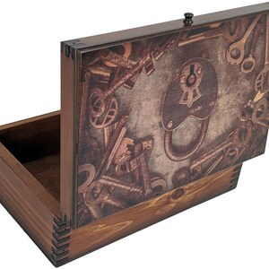 Vintage Lock and Key Memory Box - Etsy