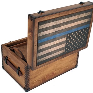 Sheriff Thin Blue Line Keepsake Box - Etsy