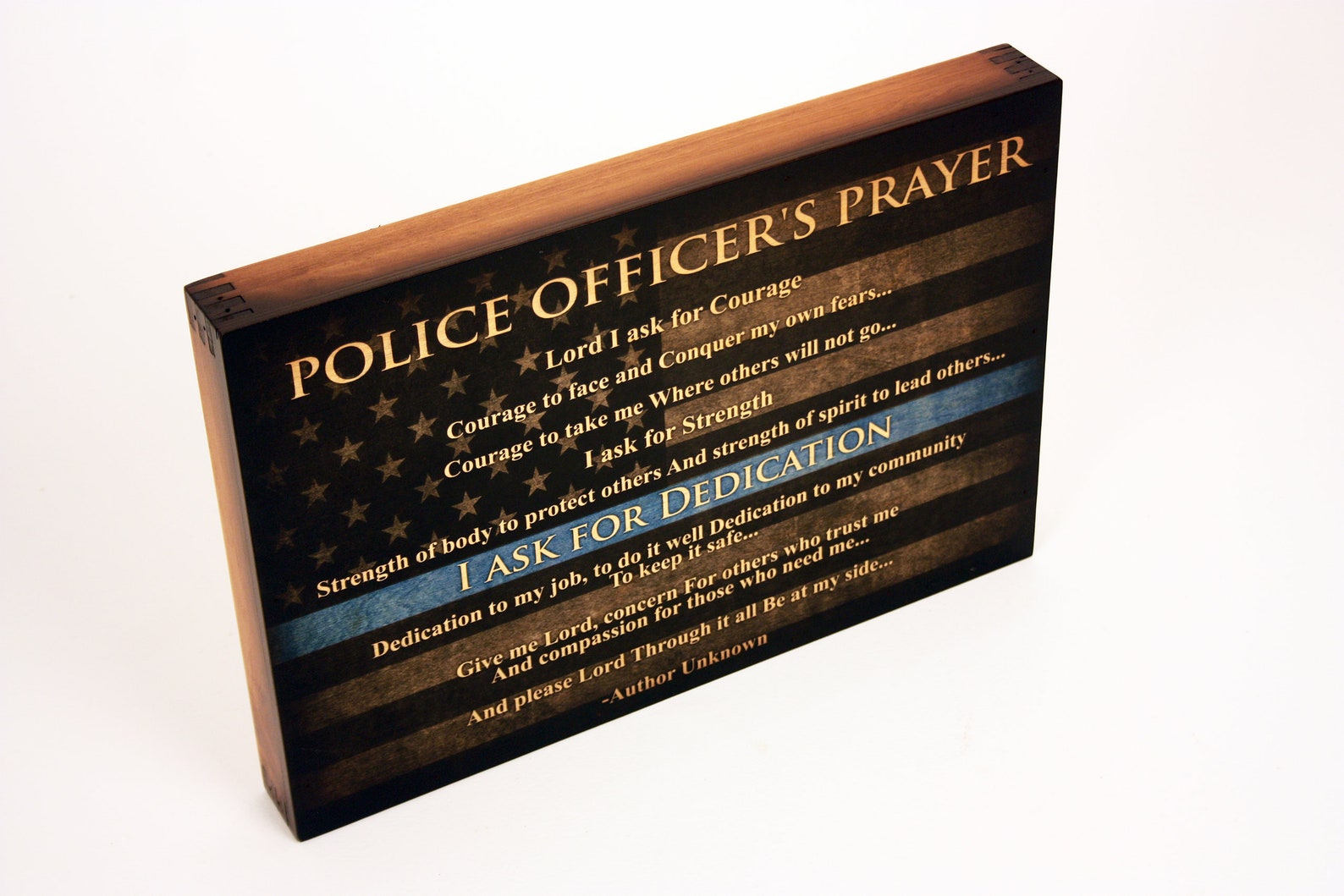 Police Officer Prayer Wall Art - Etsy