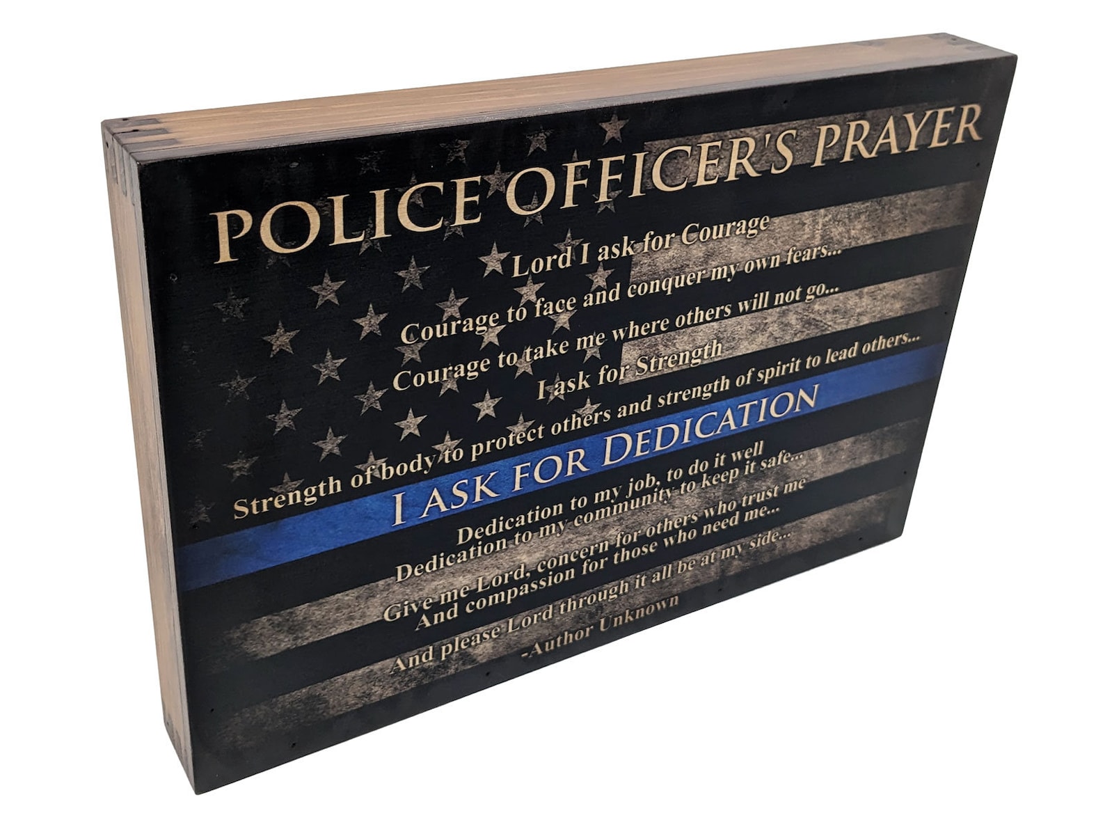Police Officer Prayer Wall Art - Etsy