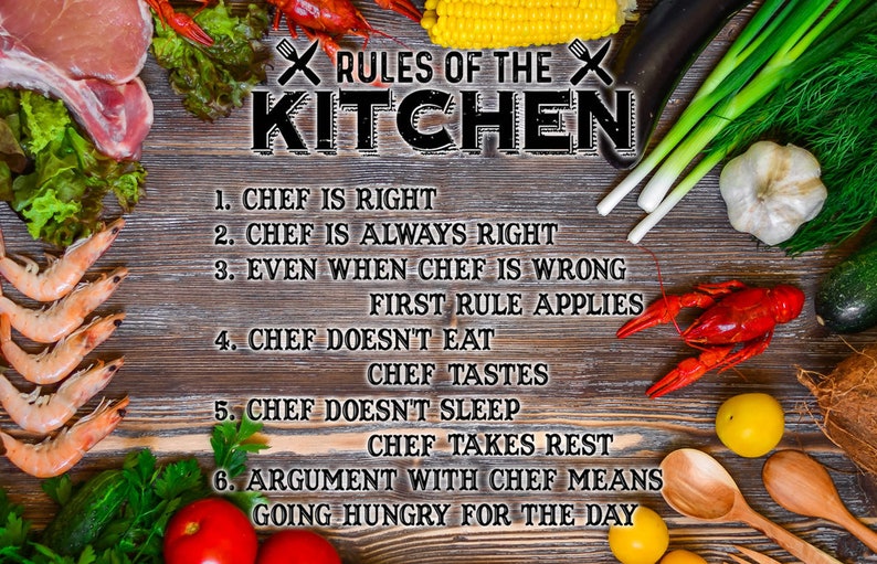 Chef Rules Keepsake Box - Etsy