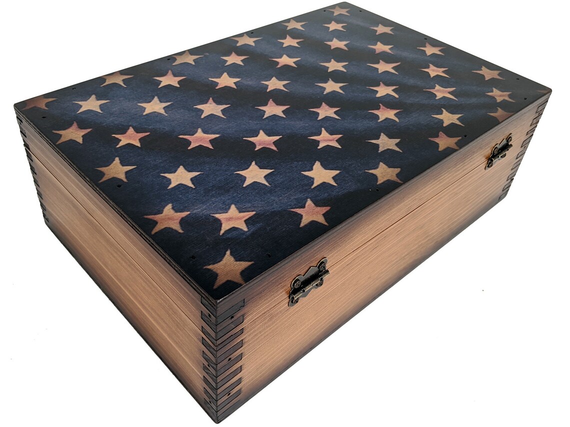 US Flag Memory Box - Etsy