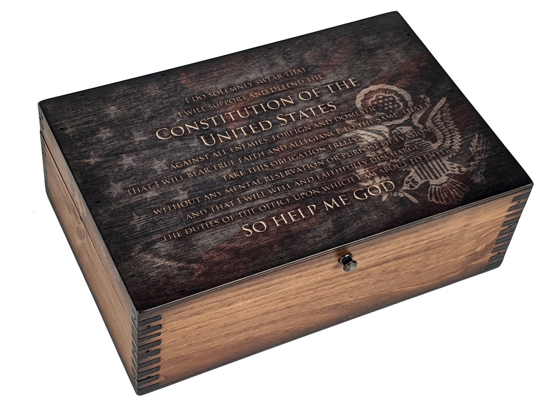 Military Oath of Office Memory Box - Etsy