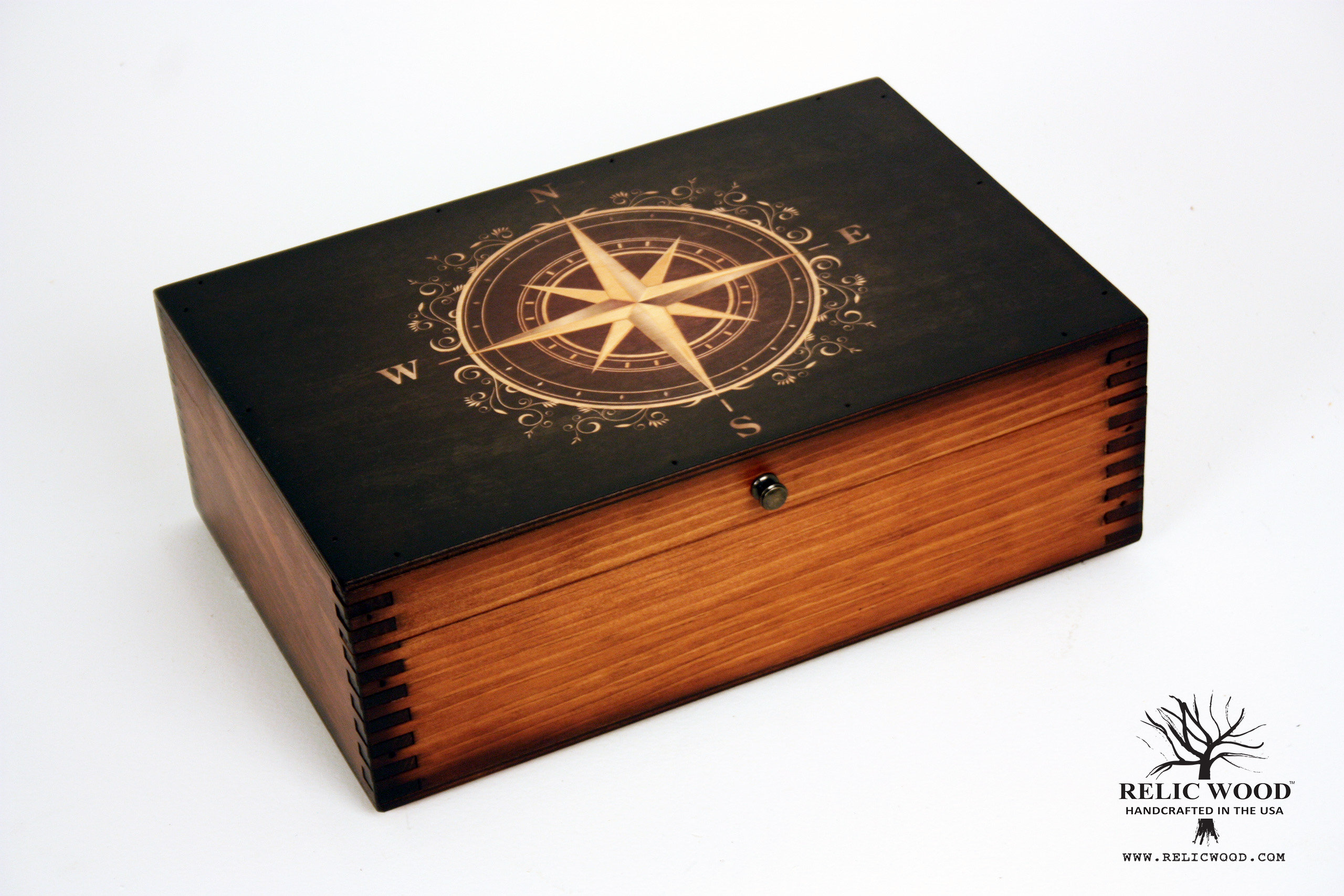 Golden Compass Rose Memory Box - Etsy