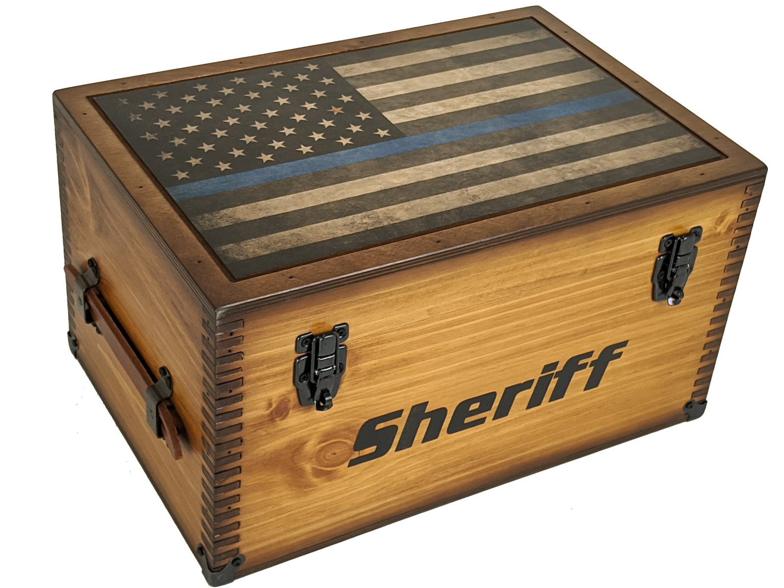 Sheriff Thin Blue Line Keepsake Box - Etsy