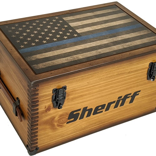 K-9 Unit Thin Blue Line Keepsake Box - Etsy