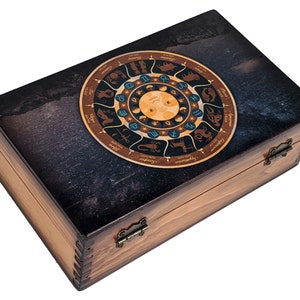 Astrology Chart Medium Wood Box - Etsy