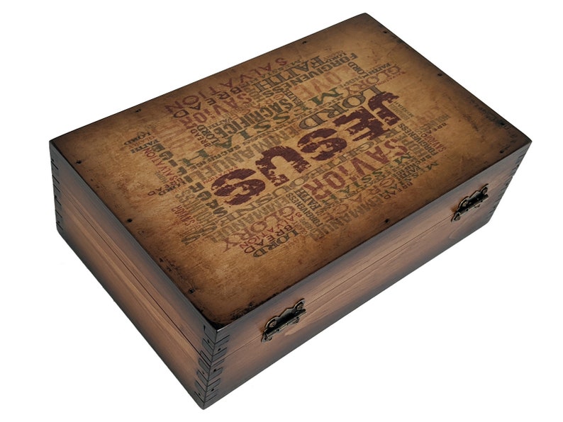 Jesus Medium Wood Box - Etsy