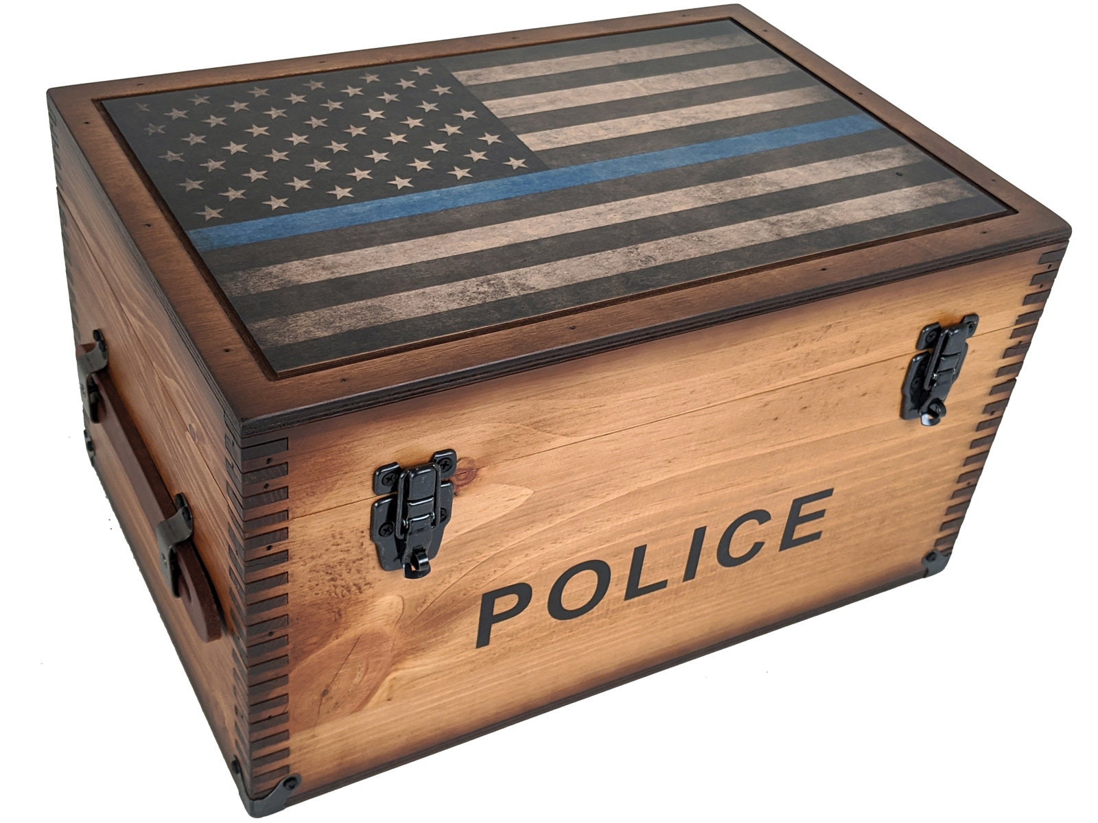 Police Thin Blue Line Keepsake Box - Etsy