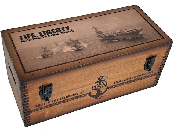 Navy Pursuit Storage Box - Etsy