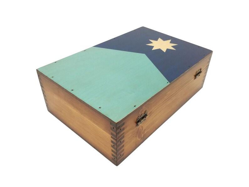 Minnesota State Flag Wooden Memory Box - Etsy