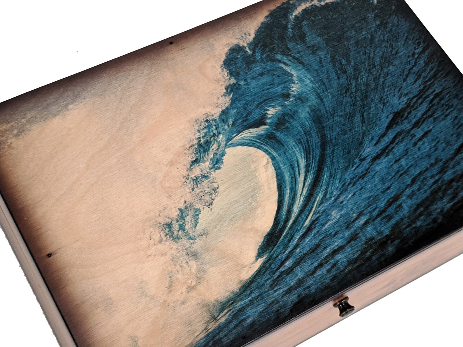 Blue Ocean Wave Memory Box - Etsy