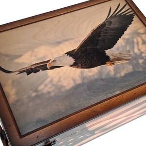 Patriotic Eagle Keepsake Box - Etsy