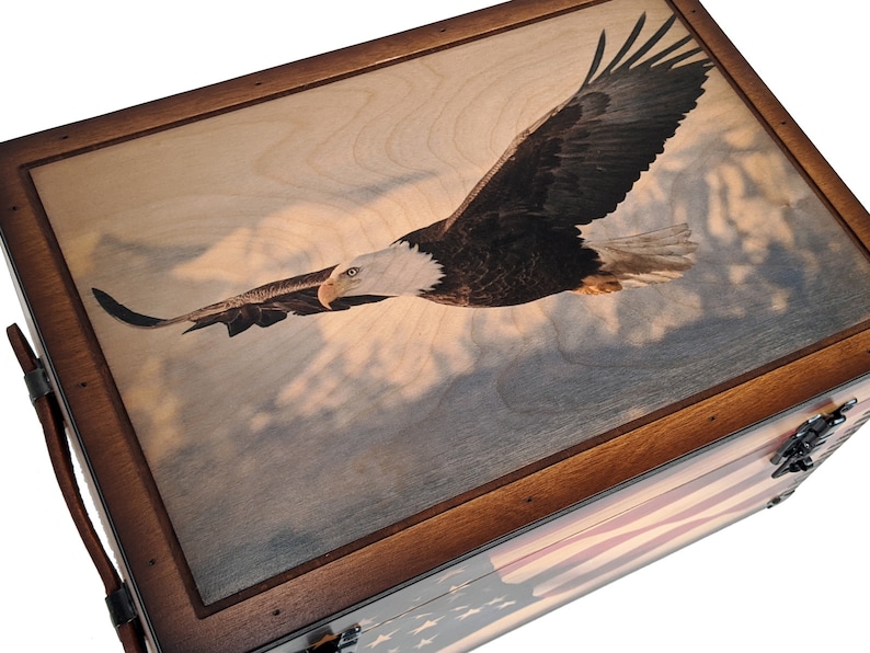 Patriotic Eagle Keepsake Box - Etsy