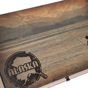 Alaska Fishing Memory Box - Etsy