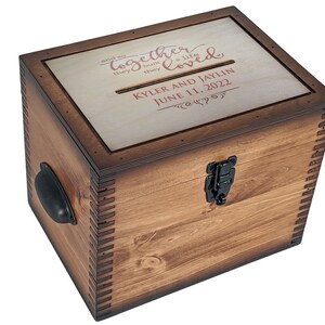 Custom Wedding Date Card Box - Etsy