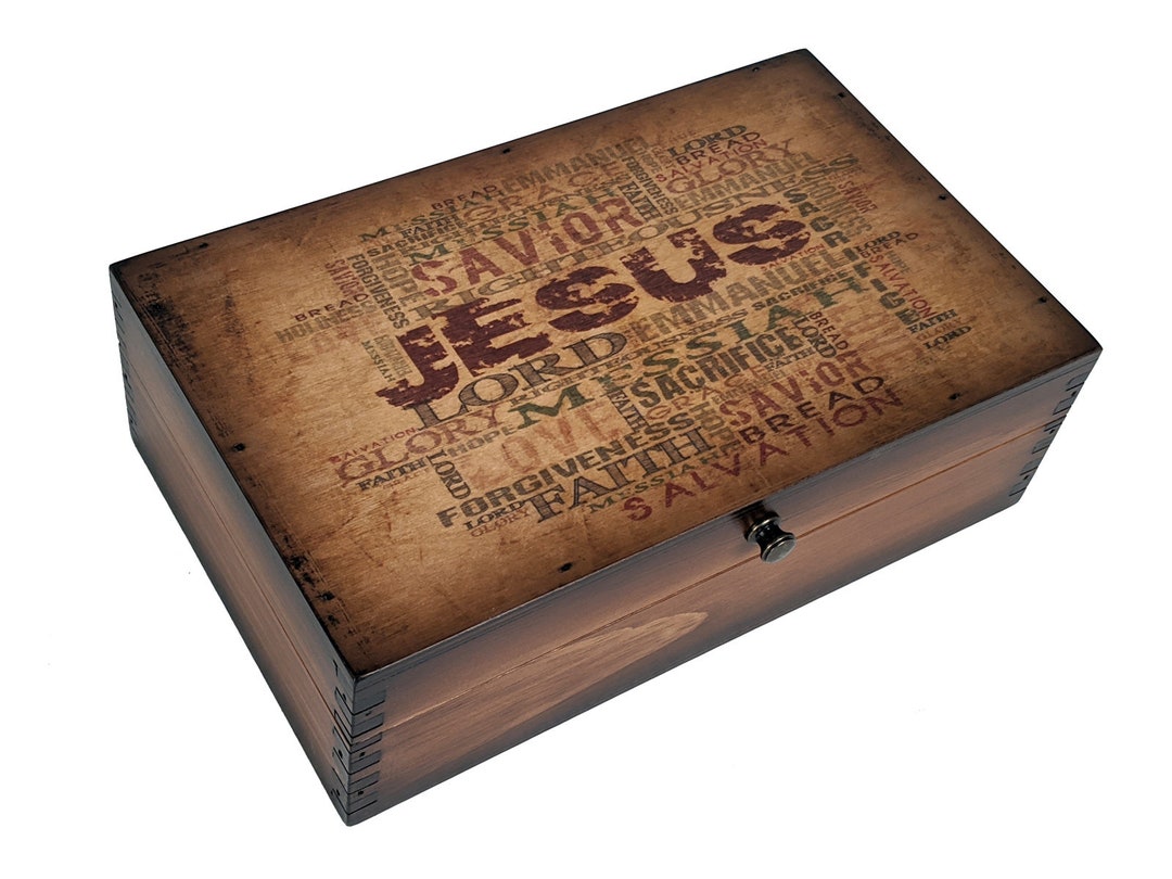 Jesus Medium Wood Box - Etsy