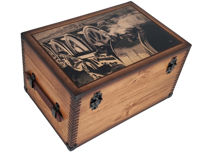 Vintage Train Keepsake Box - Etsy
