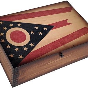 Ohio State Flag Memory Box - Etsy