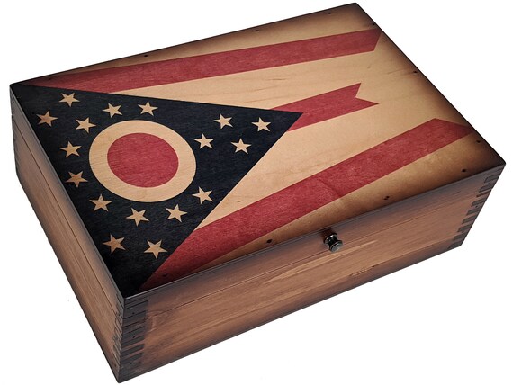Ohio State Flag Memory Box - Etsy
