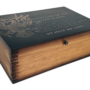 Military Oath of Enlistment Memory Box - Etsy