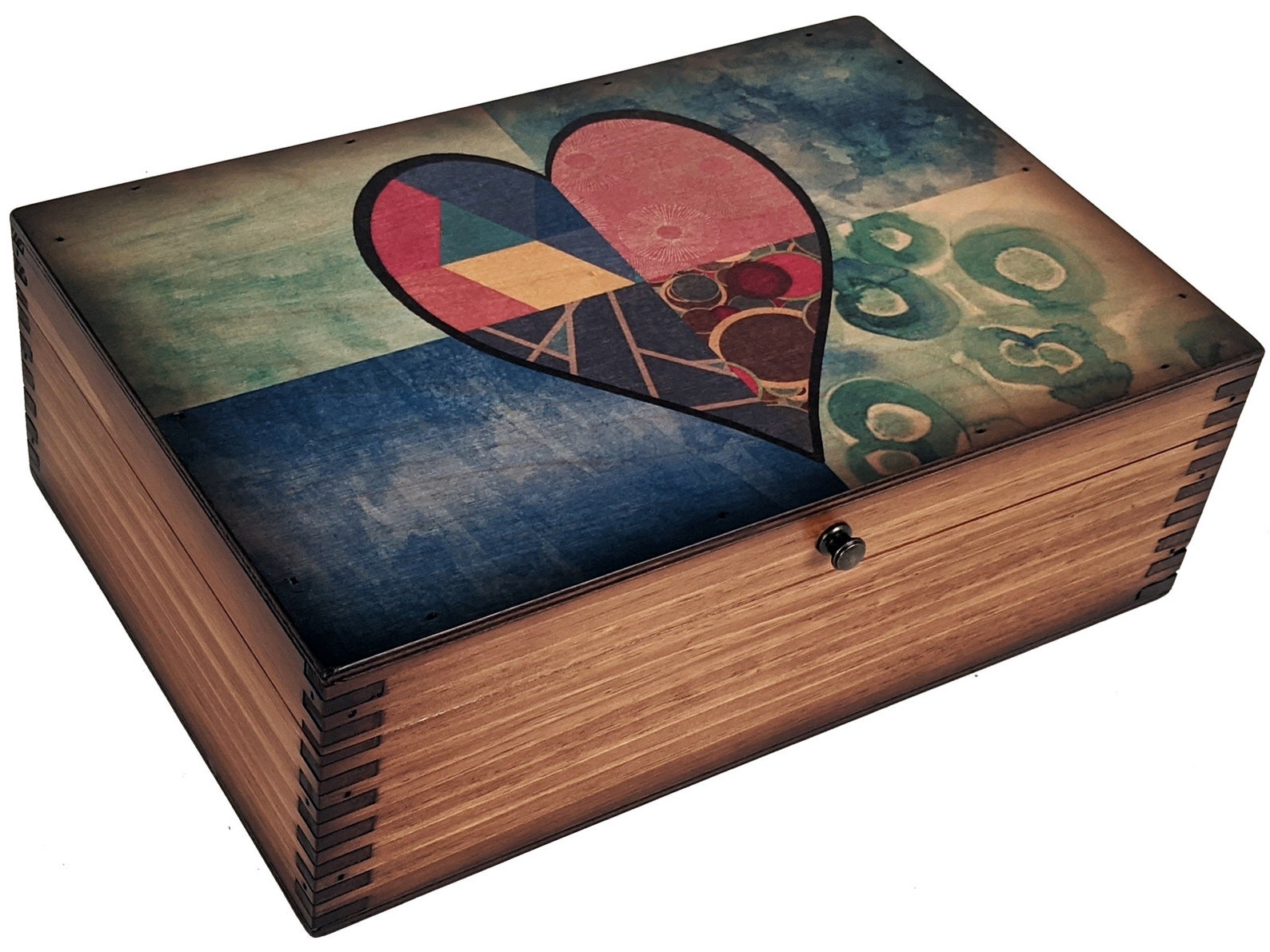Stained Glass Heart Memory Box - Etsy