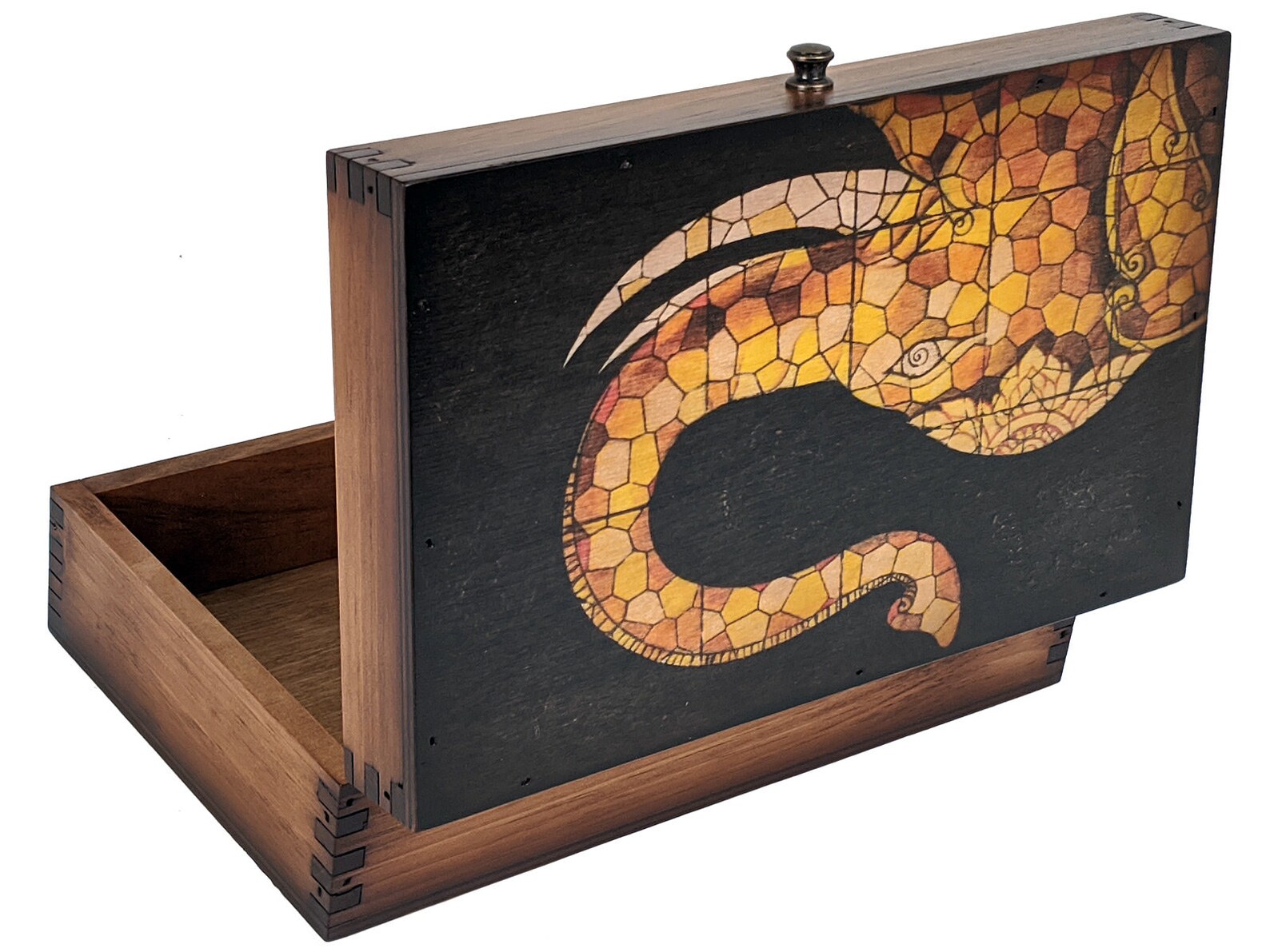 Elephant Mosaic Medium Box | Etsy