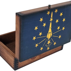 Indiana State Flag Memory Box - Etsy