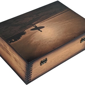 Surfer Shadow Memory Box - Etsy