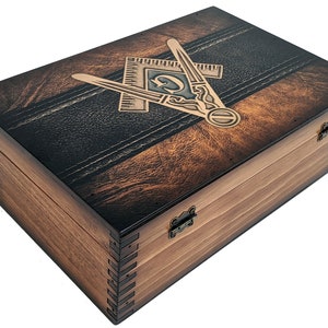 Freemason Compass & Square Memory Box - Etsy