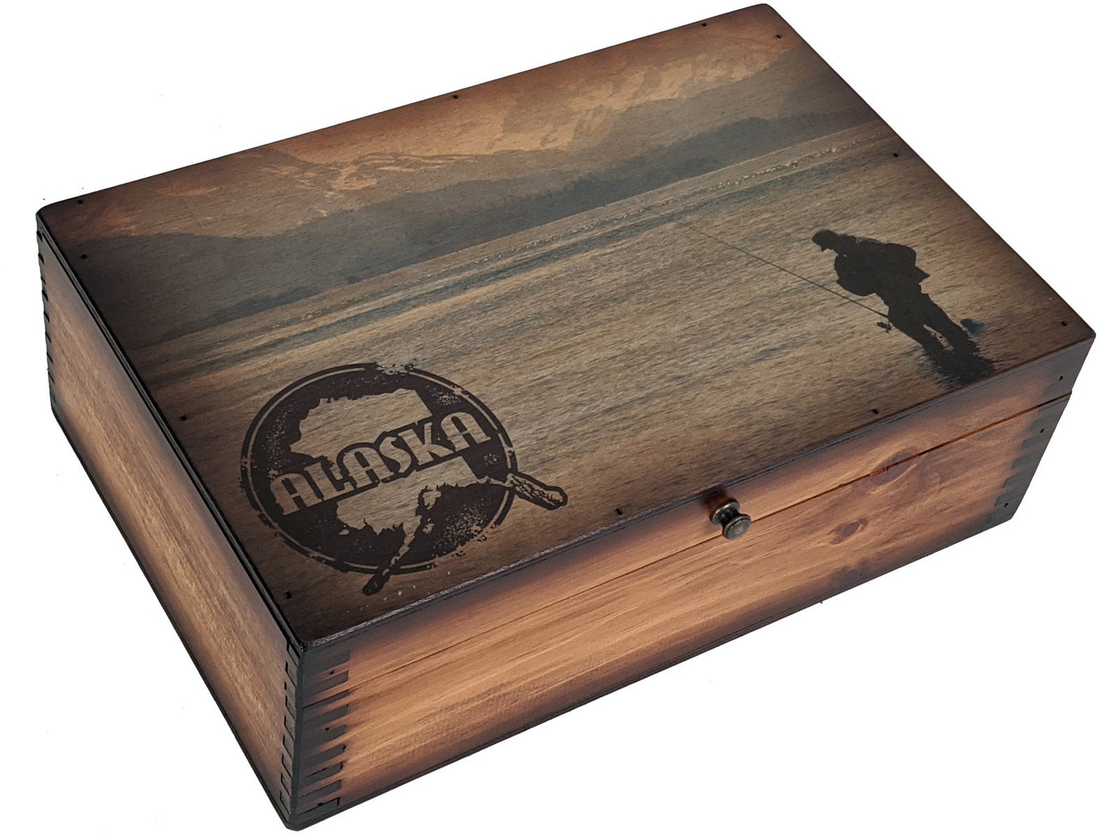 Alaska Fishing Memory Box - Etsy